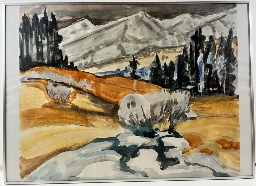 Berglandschafts Aquarell Signiert. (Gebraucht) in Neuhausen am Rheinfall für CHF 10 – mit ...