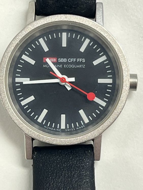 Mondaine SBB Uhr schwarz die läuft (Gebraucht) in Wettingen für CHF 30 ...