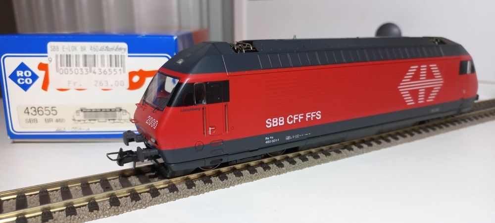 Roco 43655 SBB Re 460 001-1 Lötschberg H0 1:87 DC (Neu (gemäss ...