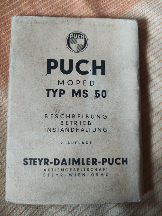 PUCH MS 50 Handbuch 2. Auflage | Kaufen auf Ricardo