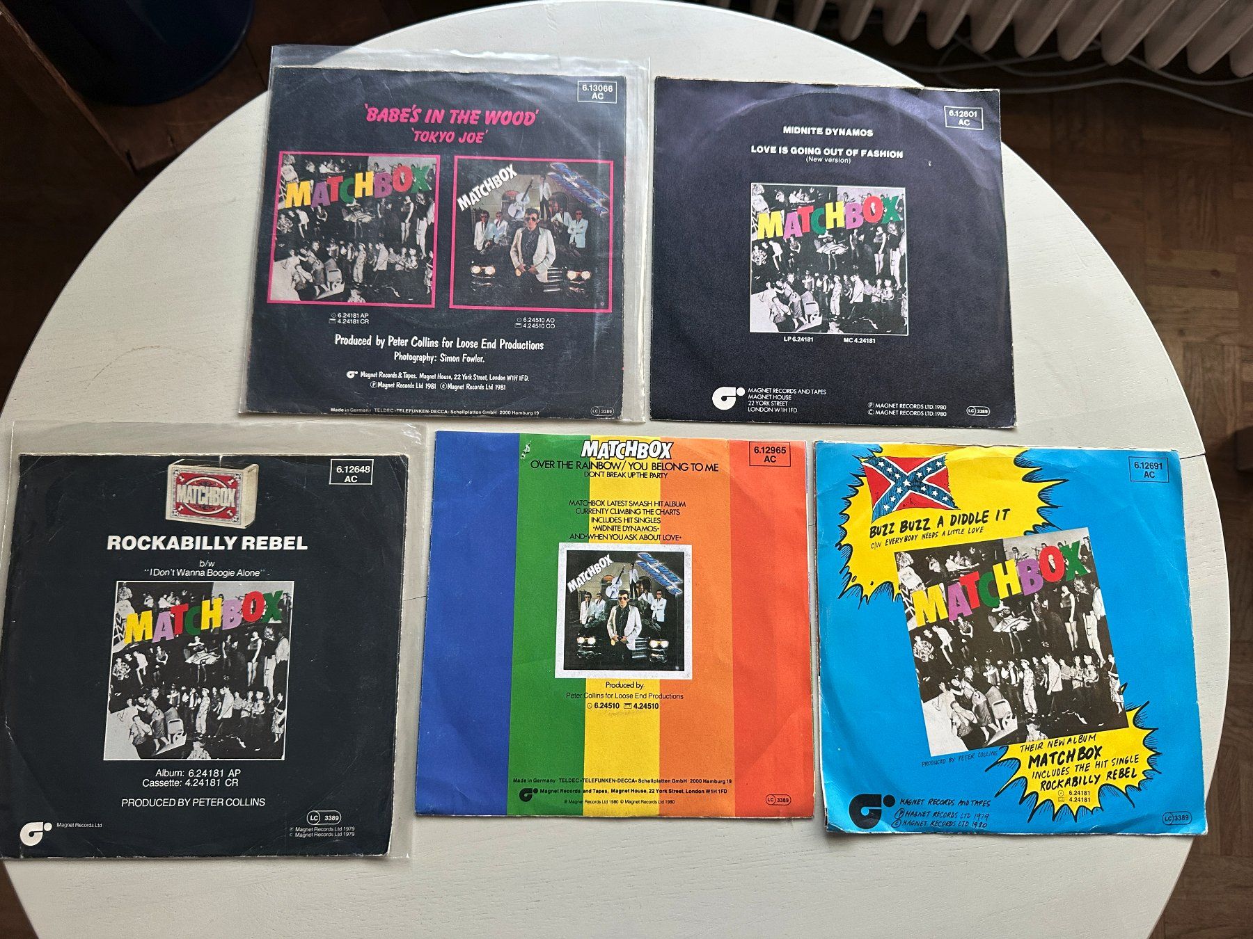 MATCHBOX tolle Single Sammlung Hit Kult Rockabilly 80's Top (Gebraucht ...