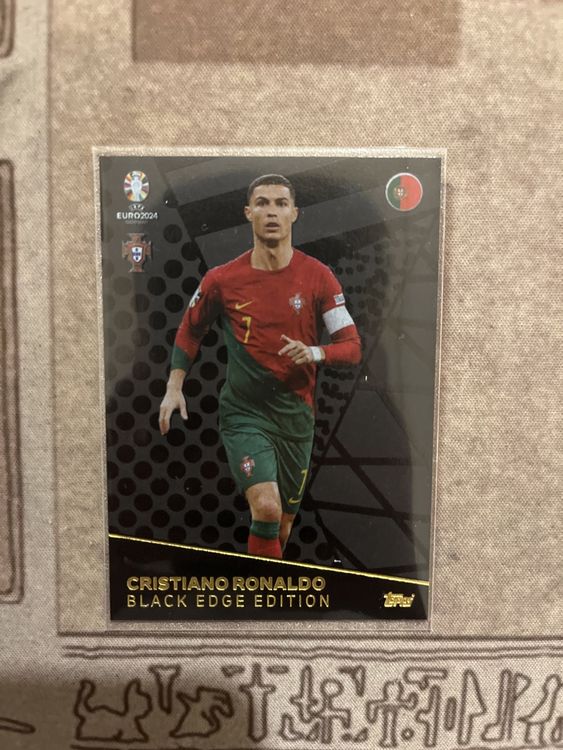 Topps EM 2024 Match Attax - Cristiano Ronaldo Black Edge (Neu (gemäss Beschreibung)) in ...