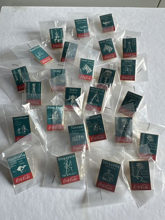 Coca Cola Pins Länder Länderpins Sammlung | Kaufen auf Ricardo