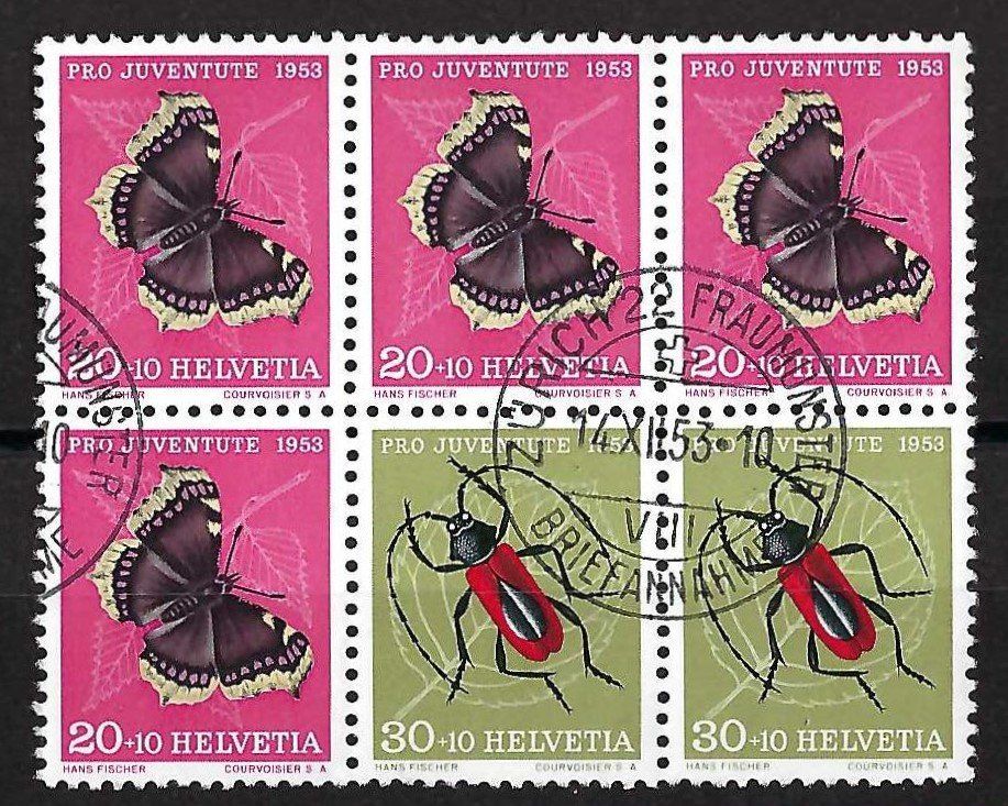 1953, PAAR AUS PJ KEHRDRUCKBOGEN, SAUBER (Gebraucht) in Pura für CHF 24 – mit Lieferung auf ...