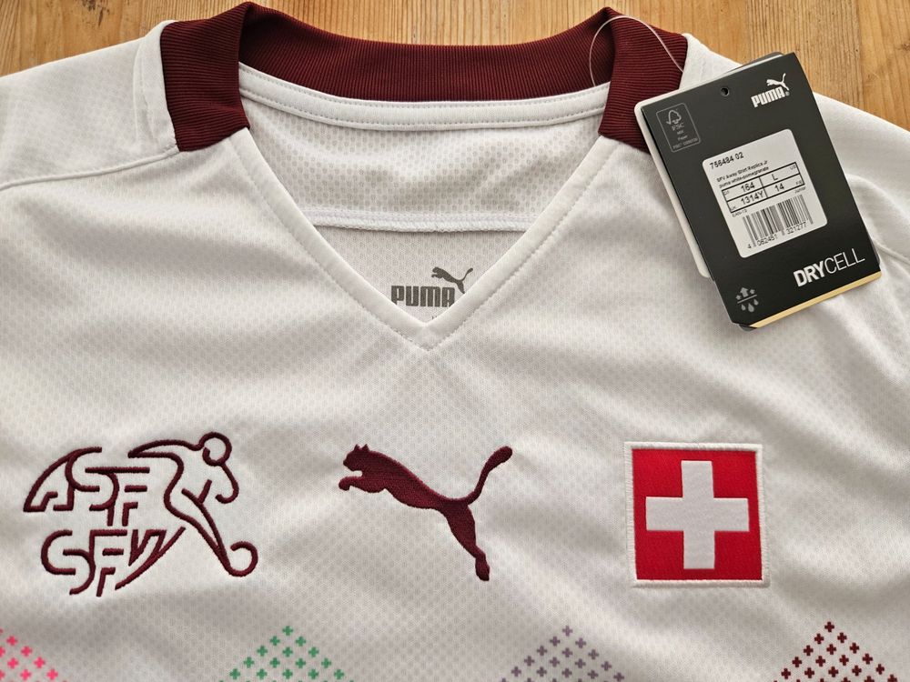 Trikot Schweiz NEU Puma Grösse 164 Schweizer Fussball Nati (Neu (gemäss ...