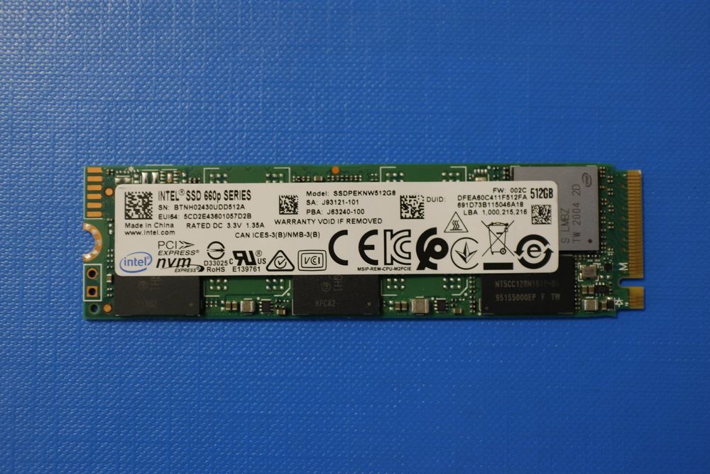 Intel 660p 512GB NVMe M.2 SSD (Gebraucht) in Zürich für CHF 30 – mit ...