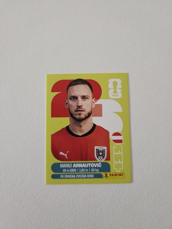 Panini Sticker FIFA 2026, Arnautović Marko, Austria AUT 20 (Neu (gemäss ...