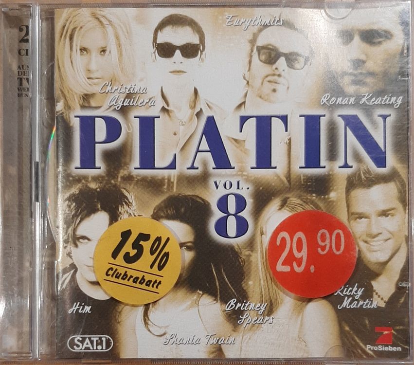 Platin Vol.8 - Album der Megastars, 2CD Hit Sampler 2000 (Gebraucht) in ...
