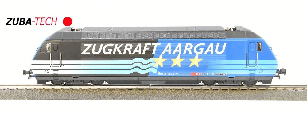 HAG 281 E-Lok Re 460 Zugkraft Aargau SBB H0 GS Analog OVP (Gebraucht ...