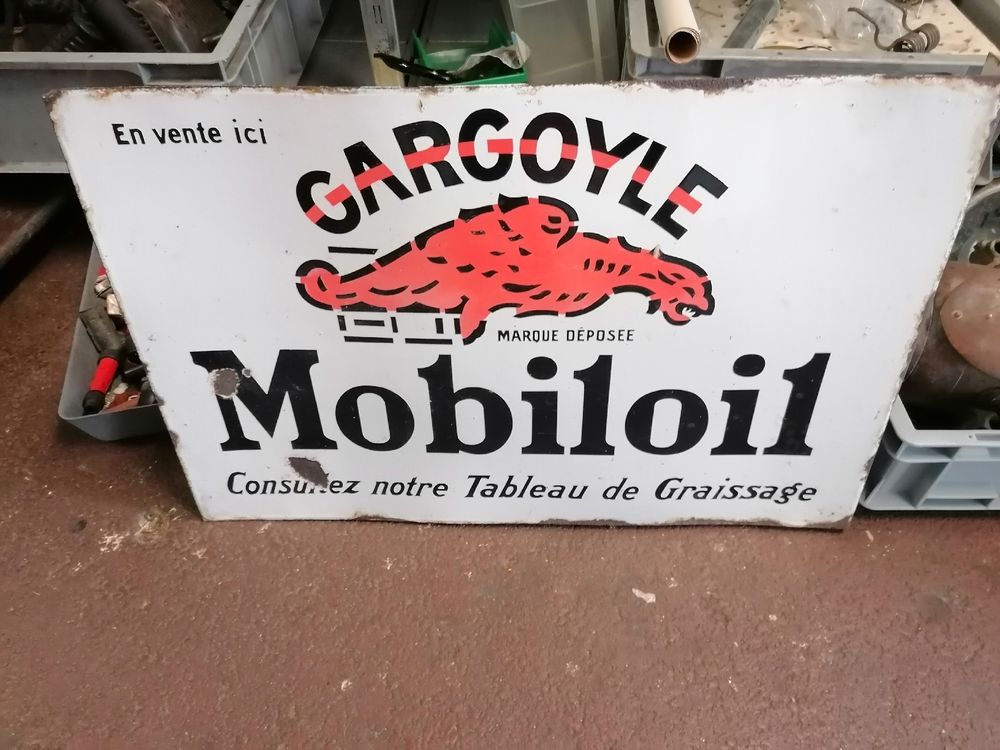 Cargoyle mobiloil émailschild émaillée 1928 Shell esso BP (D'occasion ...
