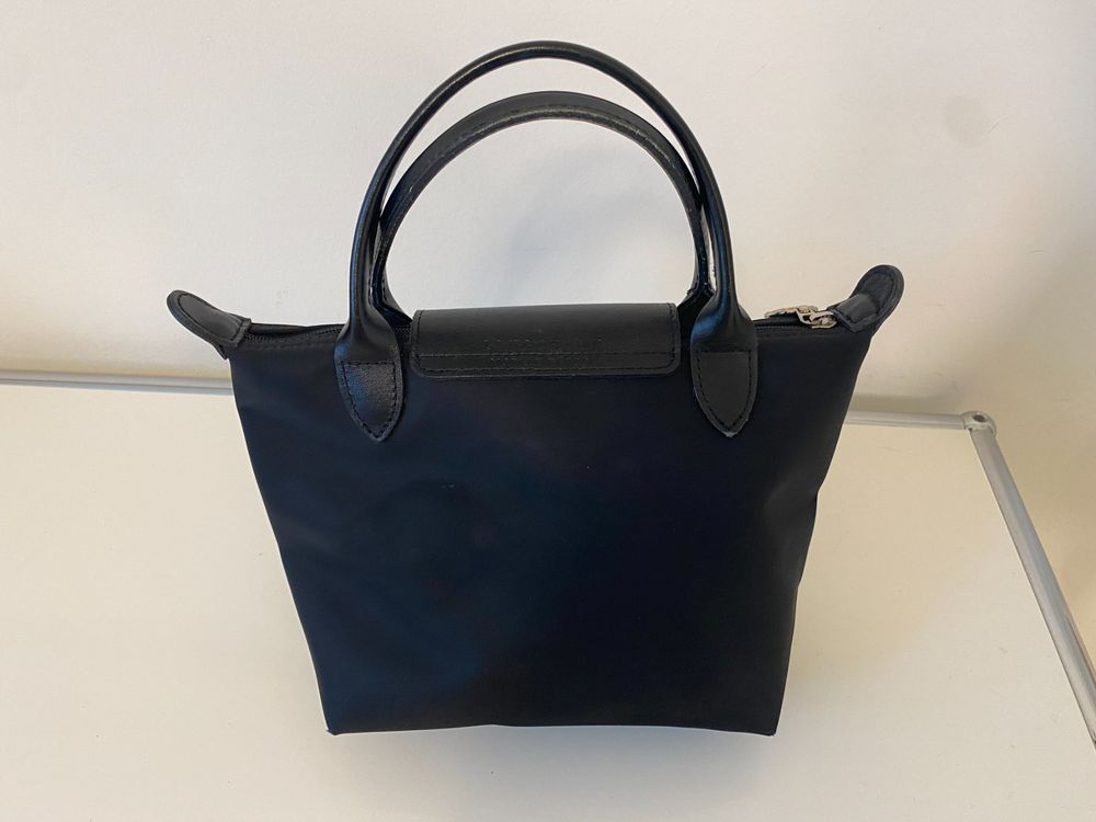 schwarze Longchamp Pliage - all black small Original | Kaufen auf Ricardo