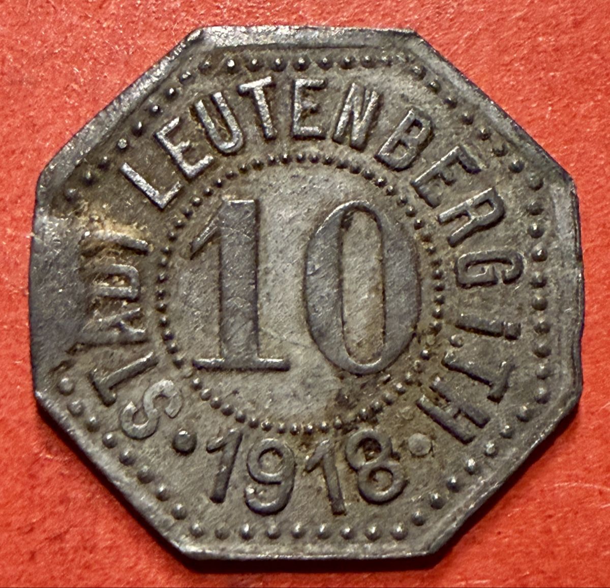 Seltene Thals Leutenberg 10er Notmuenze, Jahr 1918 (Gebraucht) in ...