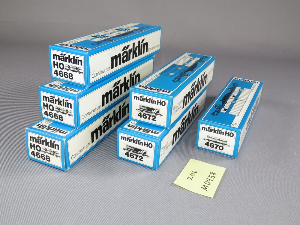 Märklin HO Containerwagen 6 Stück neu (206) | Kaufen auf Ricardo