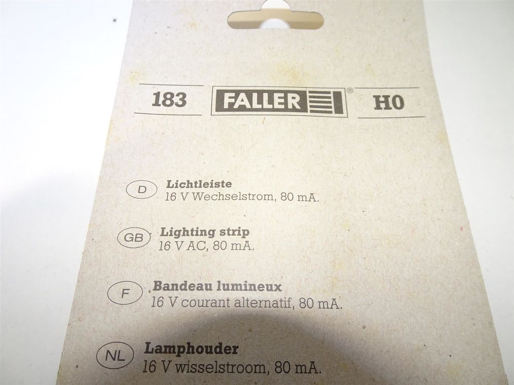 Faller Lichtleiste HO 120183 (Neu und originalverpackt) in Luzern für CHF 7.9 – mit Lieferung ...