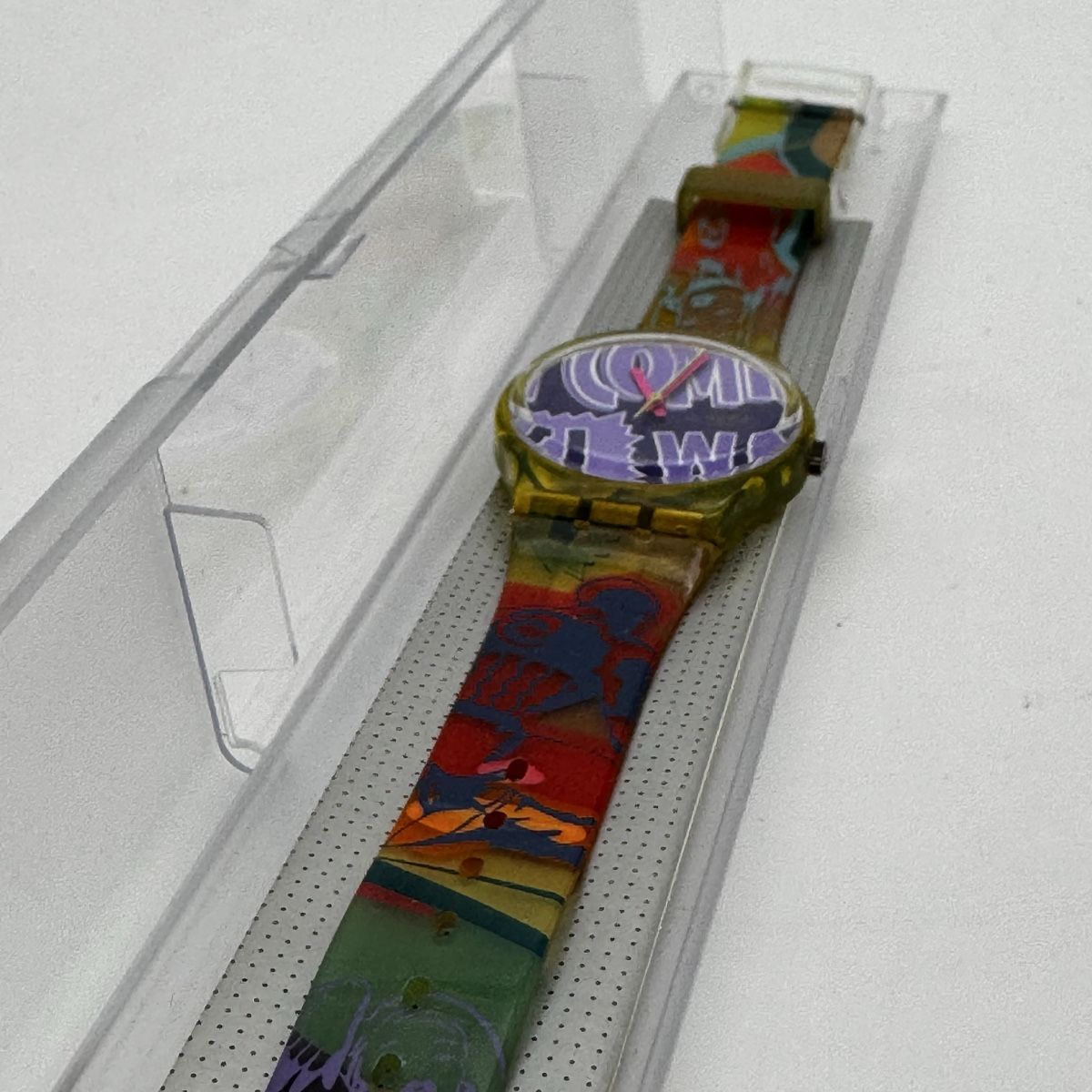 Swatch Vintage Uhr GJ103 „Comic Strip“ (1992) (Neu (gemäss Beschreibung ...