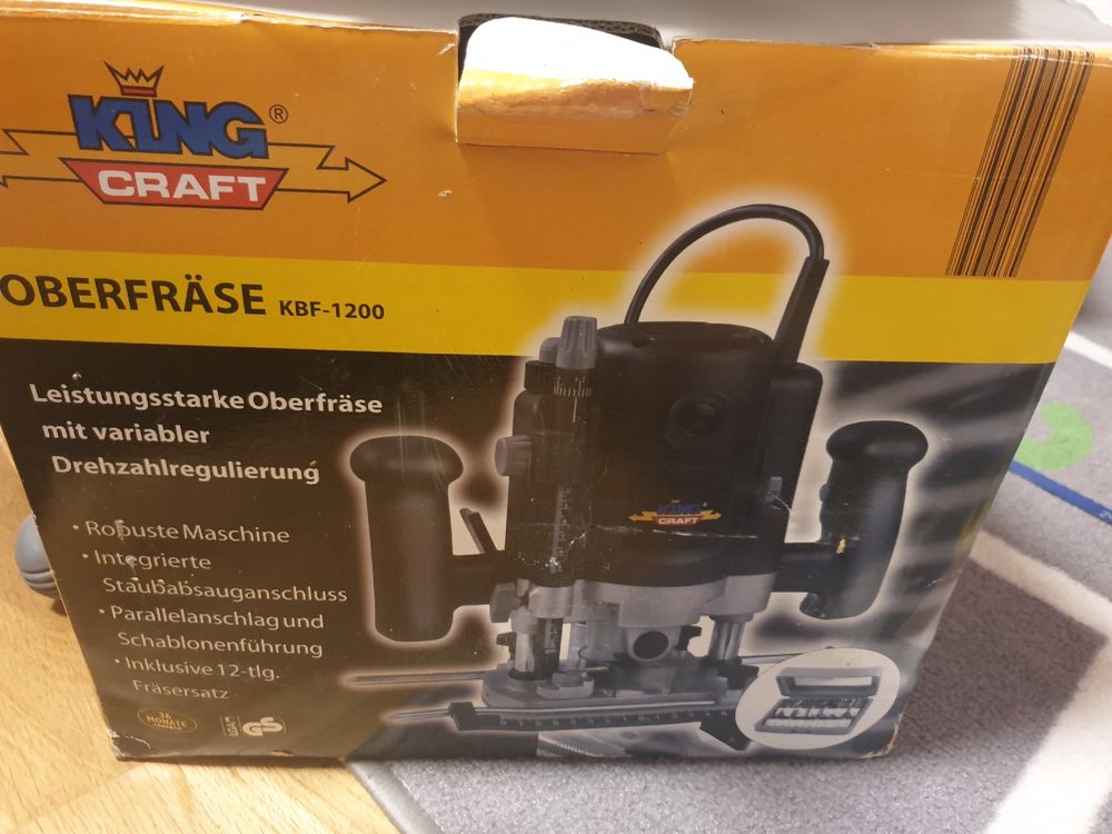 king craft Oberfräse KBF 1200 (Neu (gemäss Beschreibung)) in für CHF 60 – mit Lieferung auf ...