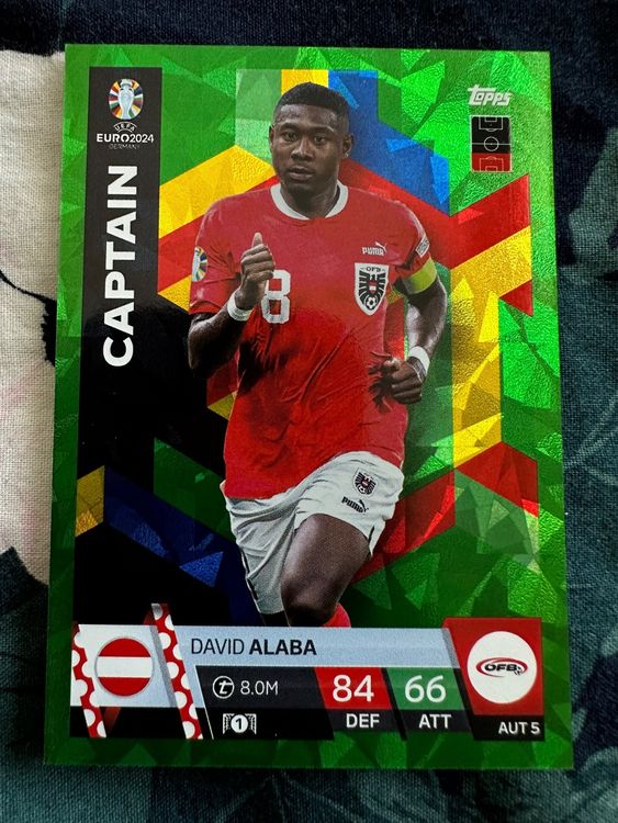 Topps EURO EM Germany 2024 Card AUT 5 - David Alaba (Gebraucht) in Elgg ...