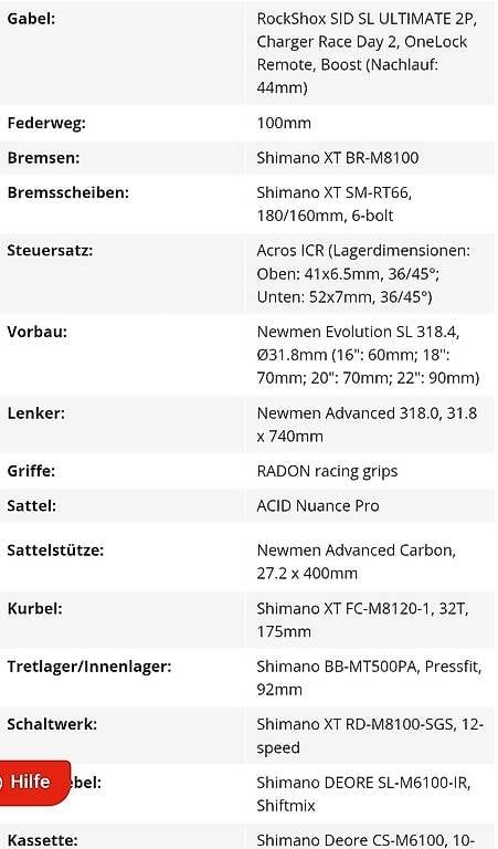 Radon Jealous 29. Grosse M. / Neu vb (Neuf (Voir description)) à Davos ...