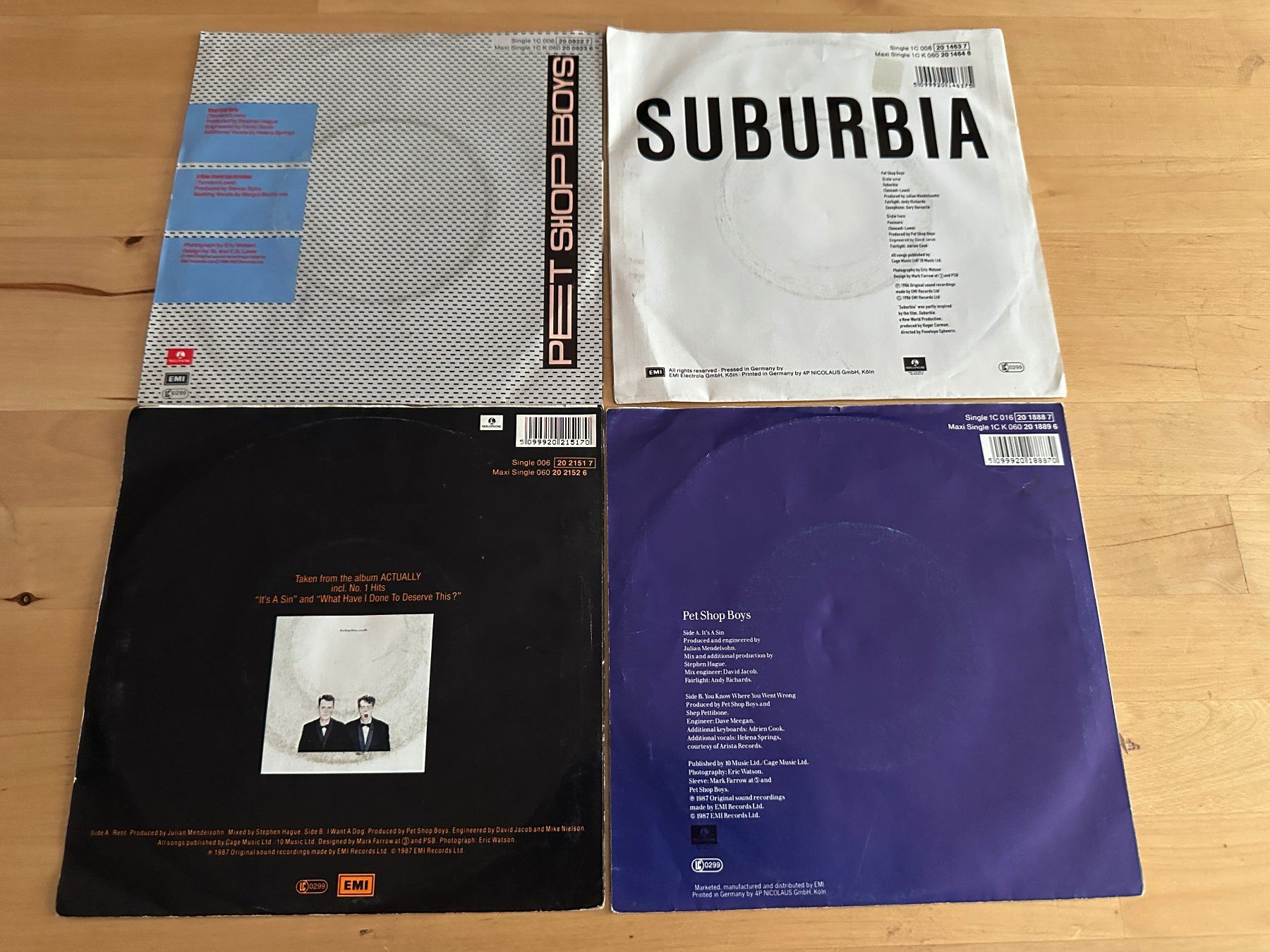 PET SHOP BOYS tolle Singles Kult Hit Top West end girls 80's (Gebraucht ...