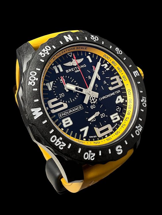 Breitling Endurance Pro Chronograph 44mm Gelb Fullset Q*U602 | Kaufen auf Ricardo