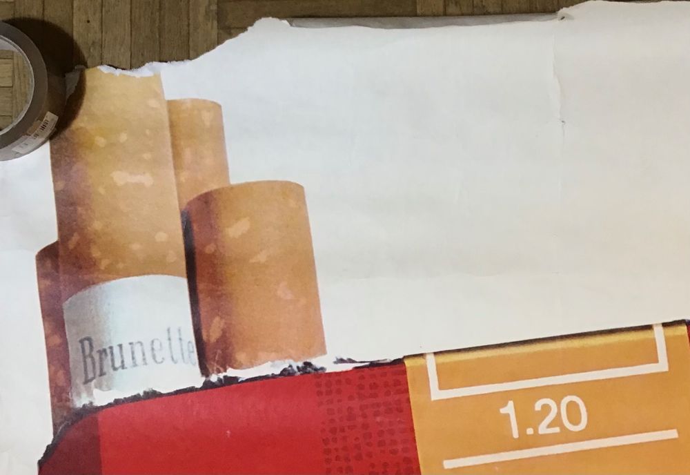 Brunette Grosse Plakat (Gebraucht) in Root für CHF 5 – mit Lieferung auf Ricardo kaufen