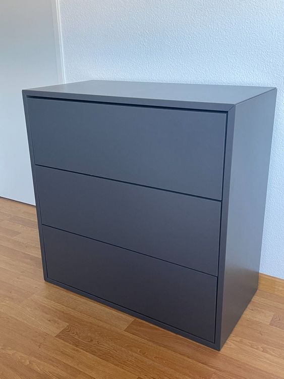 Schrank mit 3 Schubladen, antrazith Ikea EKET | Kaufen auf Ricardo
