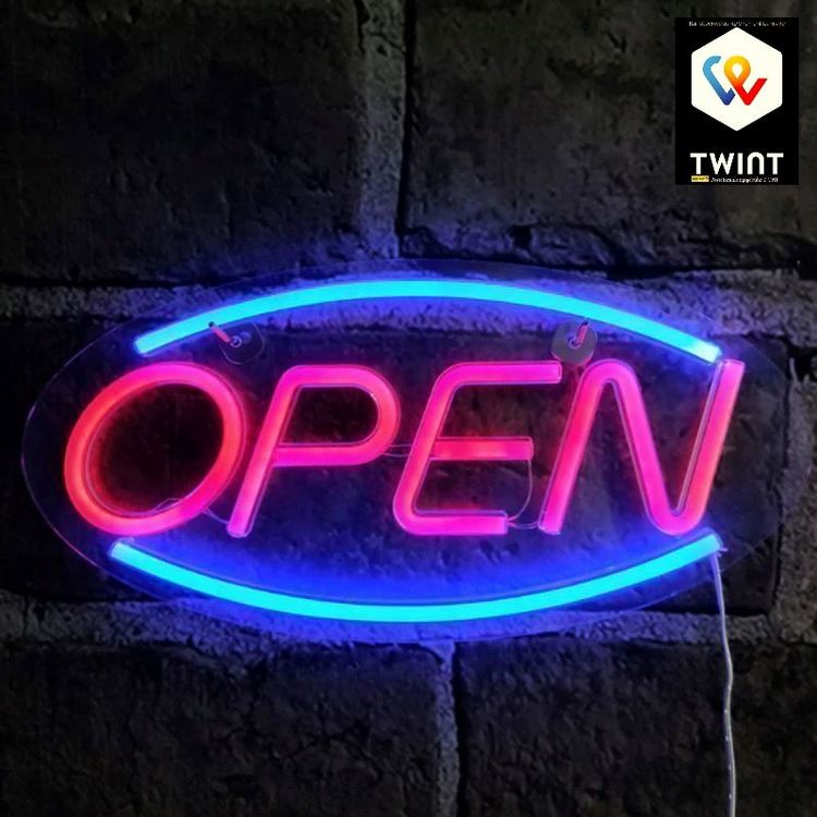 📌 Neon LED Leuchtschrift Zeichen Open 46cm (Neu und originalverpackt ...