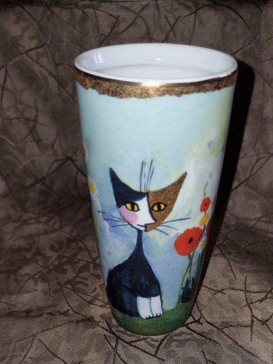 Goebel Rosina Wachtmeister Vase Mein Garten Katze (Gebraucht) in Zürich für CHF 30 – mit ...
