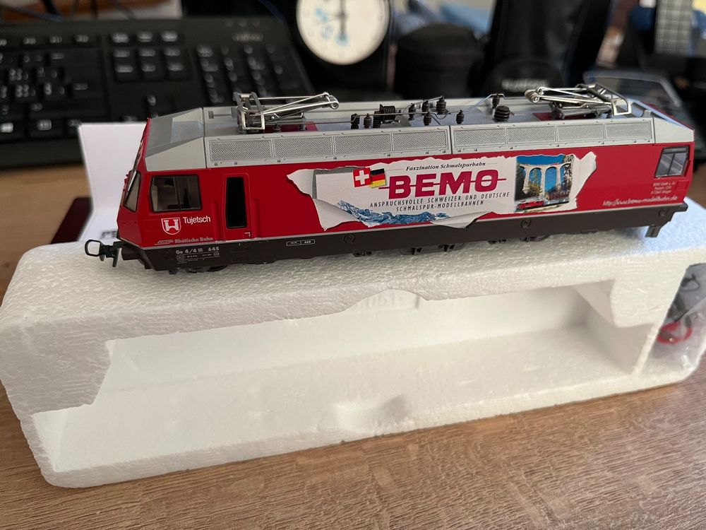 BEMO HOm 1259 115 RhB Ge 4/4 III 645 BEMO (Neu (gemäss Beschreibung ...