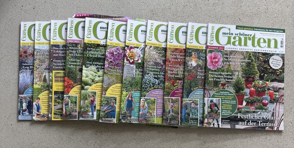 Mein schoener Garten Zeitschrift, 11 Ausgaben, 2022 (Gebraucht) in ...