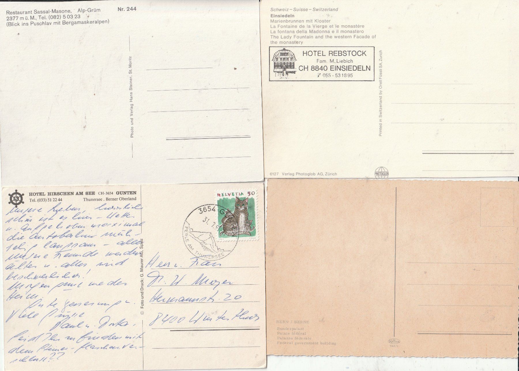 20 Diverse Karten Schweiz (Gebraucht) in Lumbrein für CHF 2 – mit Lieferung auf Ricardo kaufen