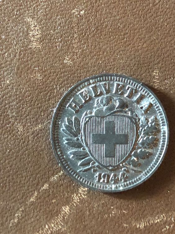 2 Rappen Münze, Jahrgang 1944, Schweizer Münze Sammlerstück | Kaufen auf Ricardo