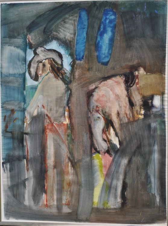 Grosse Aquarell Heinz Peter Kohler (1935) | Kaufen auf Ricardo