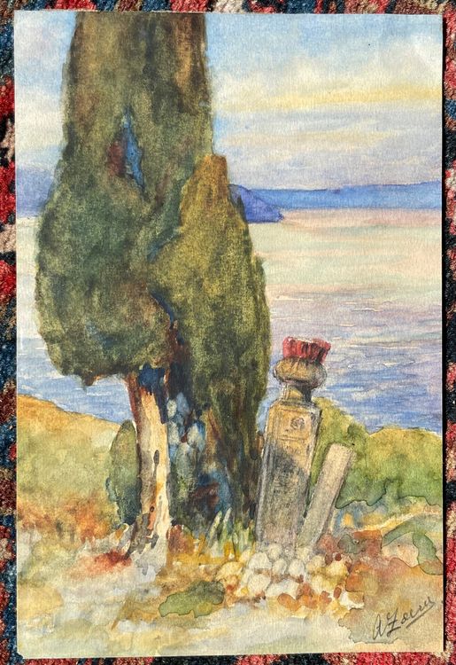 Aquarelle signature illisible (Gebraucht) in Biel/Bienne für CHF 78 – mit Lieferung auf Ricardo ...