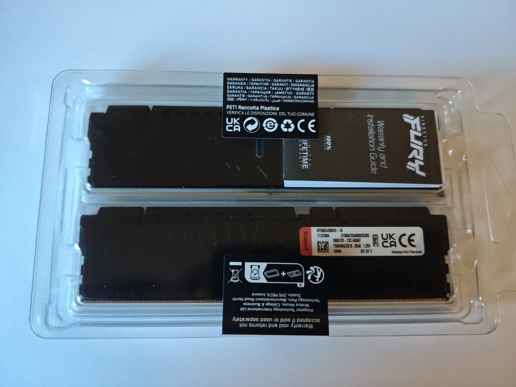 Kingston Fury Beast 16GB (2x8GB) DDR5 5600MHz (Neu und originalverpackt ...