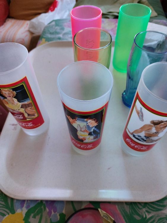 30 verre Coca-Cola + Sac isothermique Coca Cola 42 x 35cm (Gebraucht ...