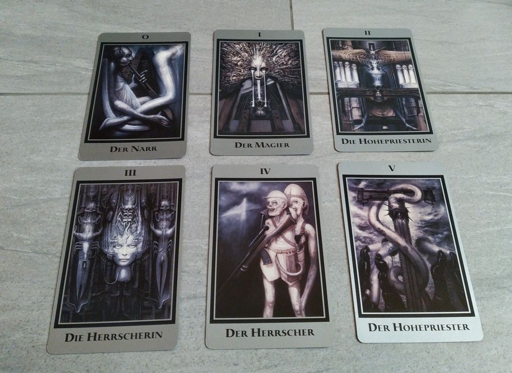 Baphomet Tarot HR Giger Set mit 22 Karten Akron H. R. Giger (Gebraucht ...