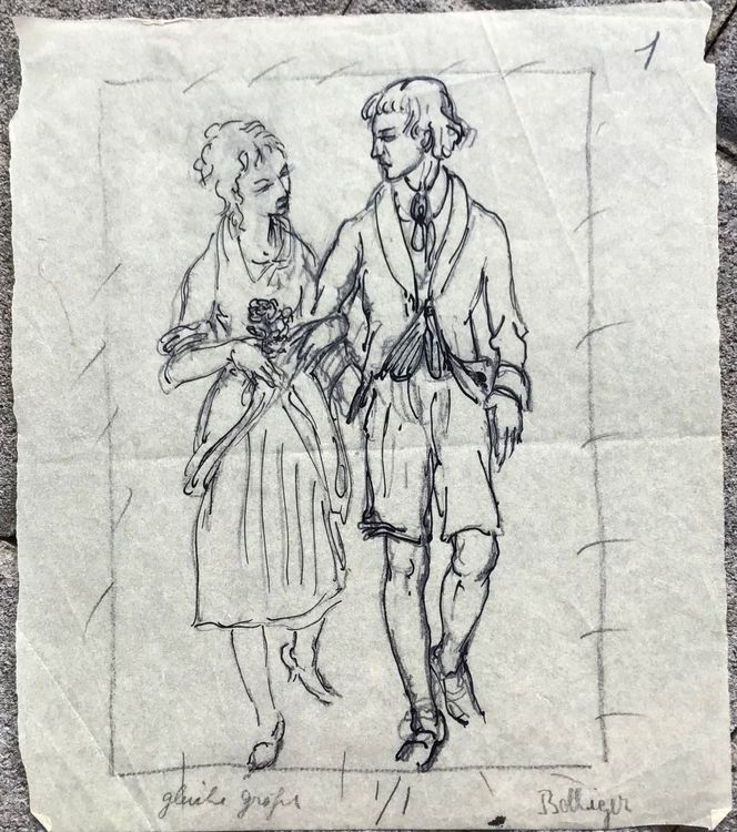 Rodolphe BOLLIGER (1878-1952) Tuschzeichnung | Kaufen auf Ricardo