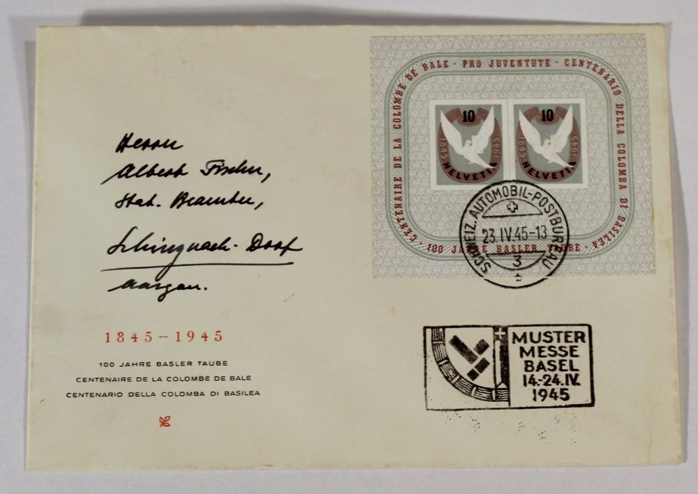 100 Jahre Basler Taube 1945 Muster Messe | Kaufen auf Ricardo