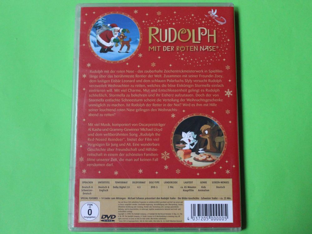 Rudolph mit der roten Nase 1 DVD Guter Zustand (Gebraucht) in Tübach ...