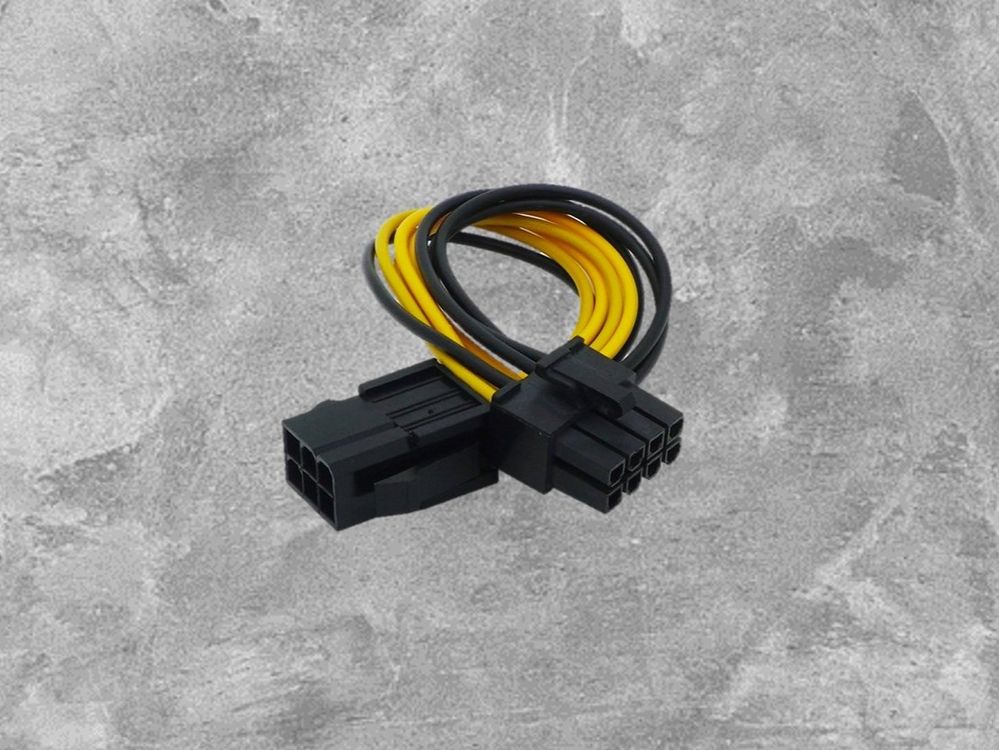 PCI-E 6-Pin zu 8-Pin GPU Grafikkarten Adapter (Neu und originalverpackt ...