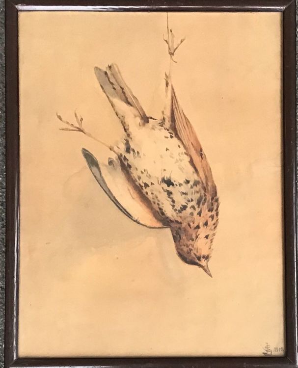 Antike Aquarell 1912 monogrammiert (Antik) in Hochdorf für CHF 20 – mit Lieferung auf Ricardo kaufen