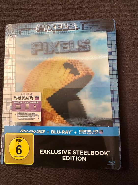 Pixels - 3D und 2D blu-ray, Steelbook Edition (Neu und originalverpackt) in für CHF 3 – mit ...