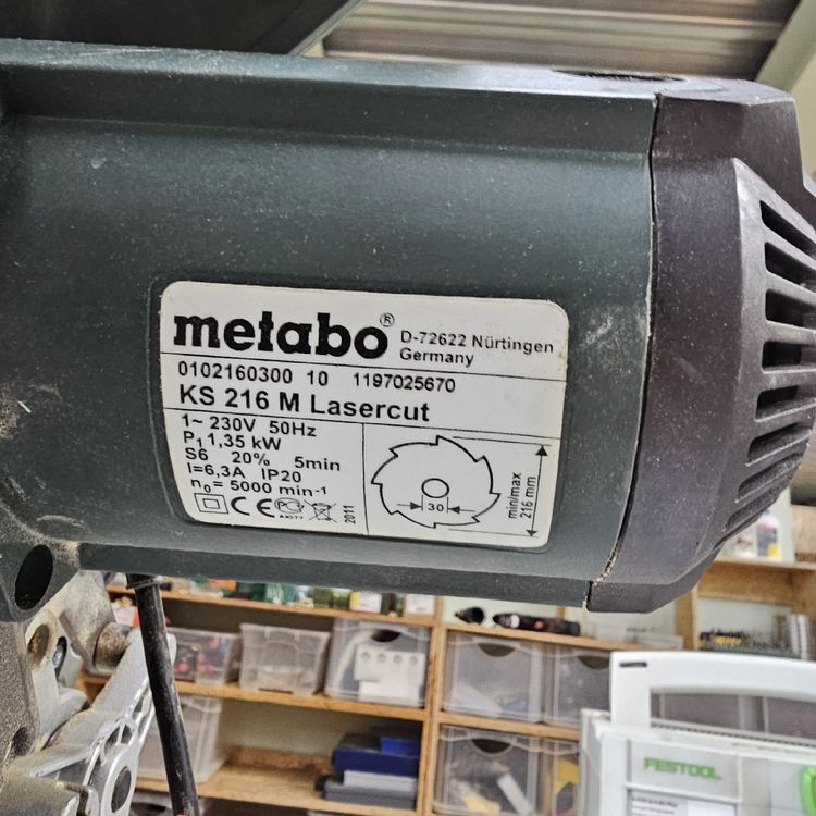 Metabo KS 216 M Lasercut Kappsäge 619216180 | Kaufen auf Ricardo
