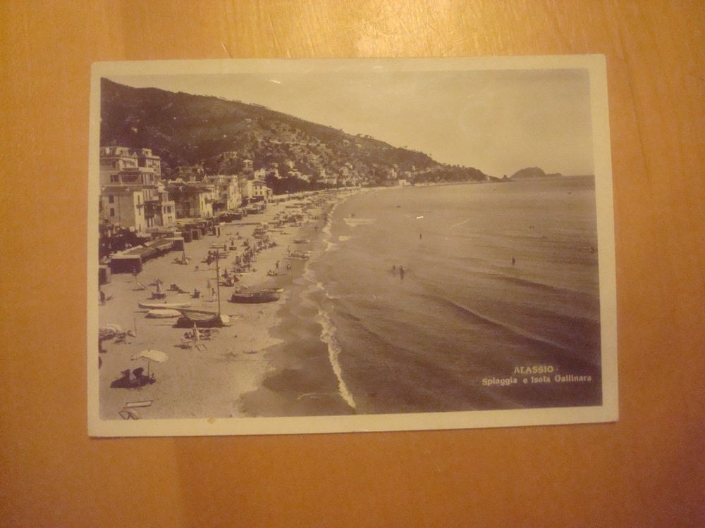 1934 ALASSIO schöne Postkarte Stempel Pensione ZURIGO 75 RP | Comprare ...