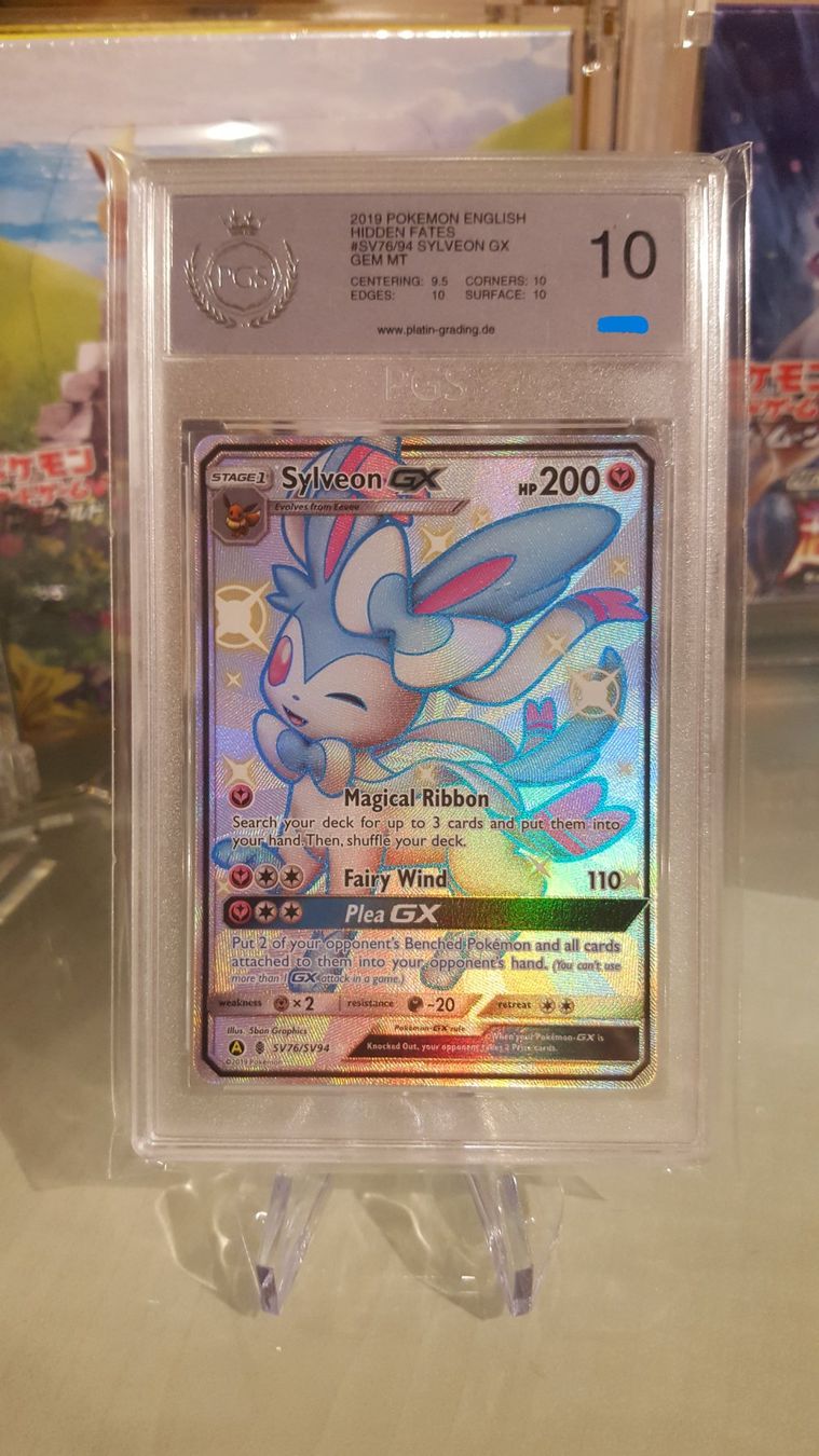 Pokémon GX Karte Sylveon Shiny Hidden Fates PGS 10 Engl.2019 (Neu ...