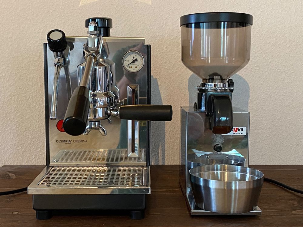 Original Olympia Cremina Express inkl. Espressomühle | Kaufen auf Ricardo