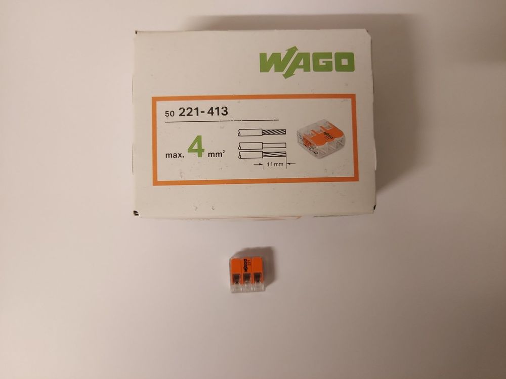 Dosenklemme COMPACT Serie 221 Wago 3L (Neu und originalverpackt) in Uznach für CHF 17.7 – mit ...
