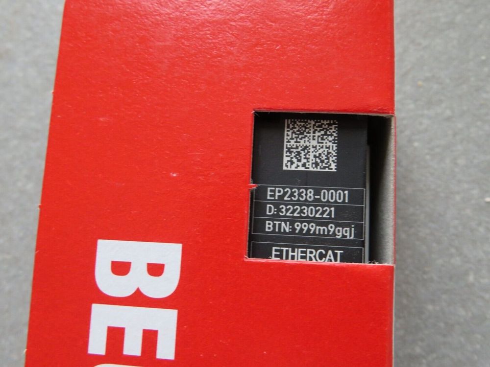 Beckhoff EP2338-0001 EtherCat Compact Box 8 Channel Digital (Neu und originalverpackt) in ...