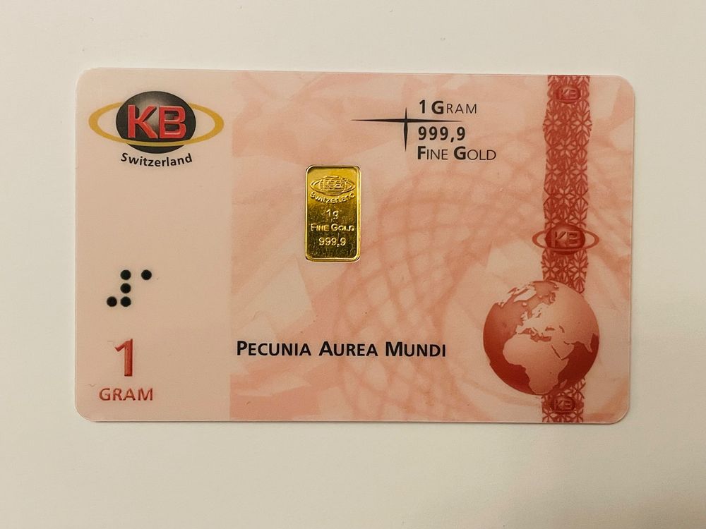 1g „KB Switzerland“ - BITTE Beschreibung lesen (Neu und originalverpackt) in Weinfelden für CHF ...